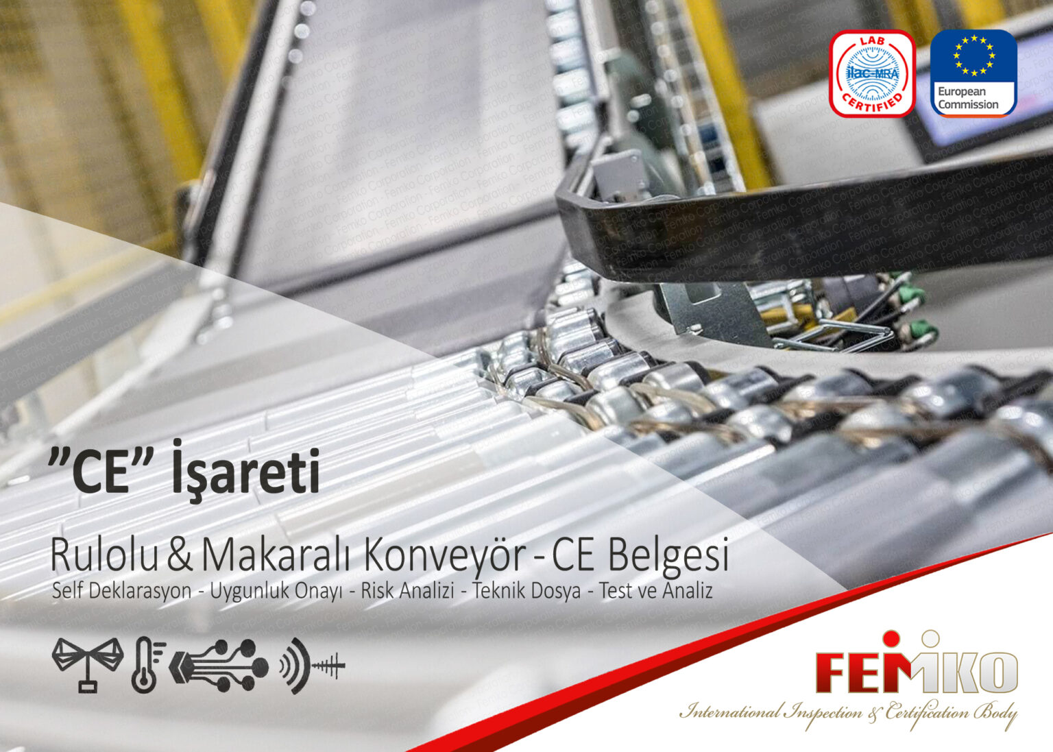 Rulolu ve Makaralı Konveyörler - CE Belgesi | Femko
