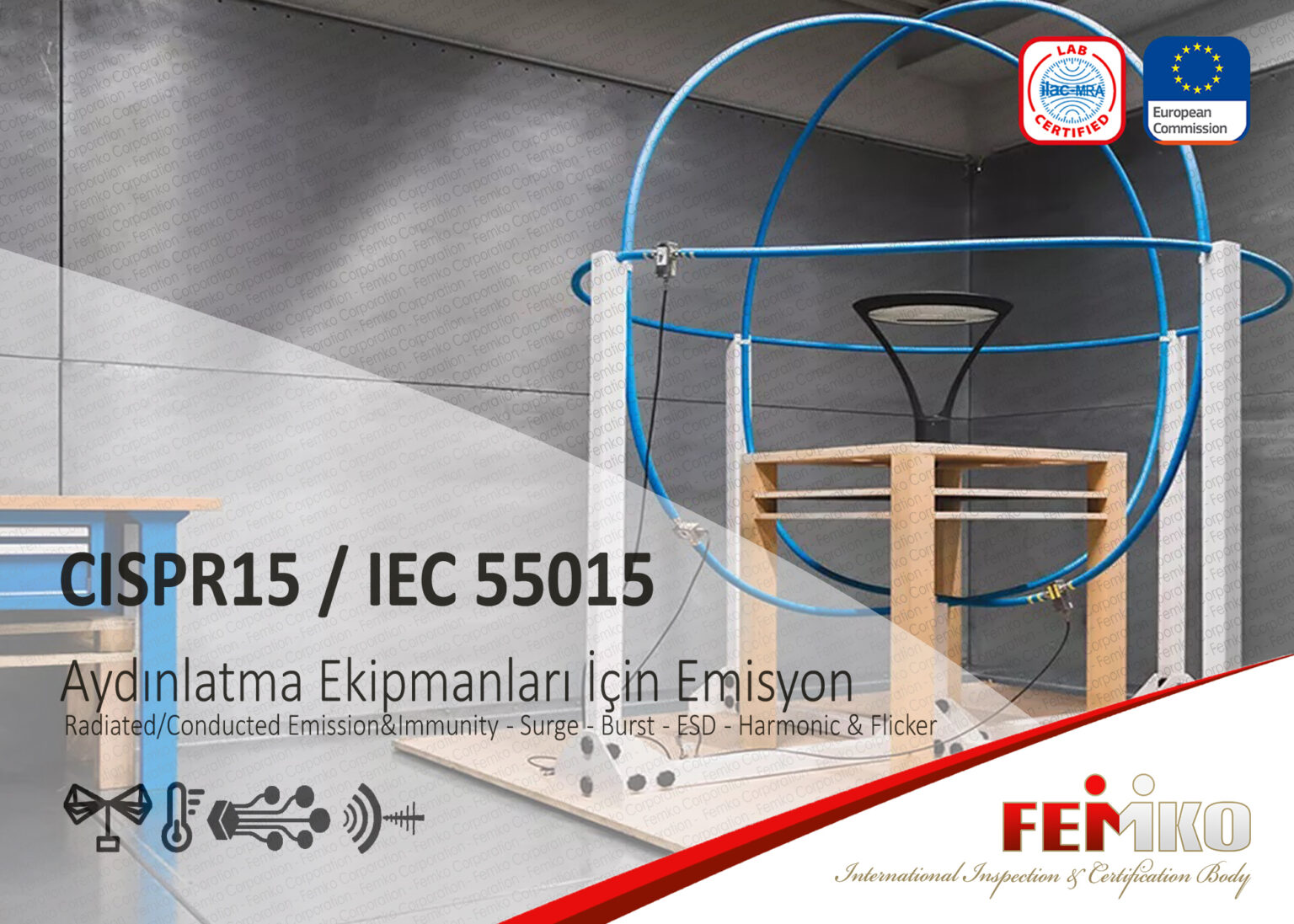 EN IEC 55015 Elektrikli Aydınlatma Ekipmanları İçin Emisyon Testi - EMC ...