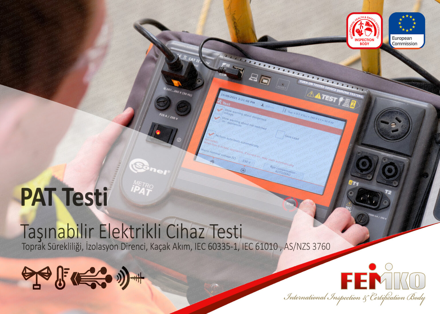 PAT Testi (Portable Appliance Test) - Taşınabilir Cihaz Testi | Femko